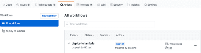How to set up an AWS Lambda and auto deployments with Github Actions ...